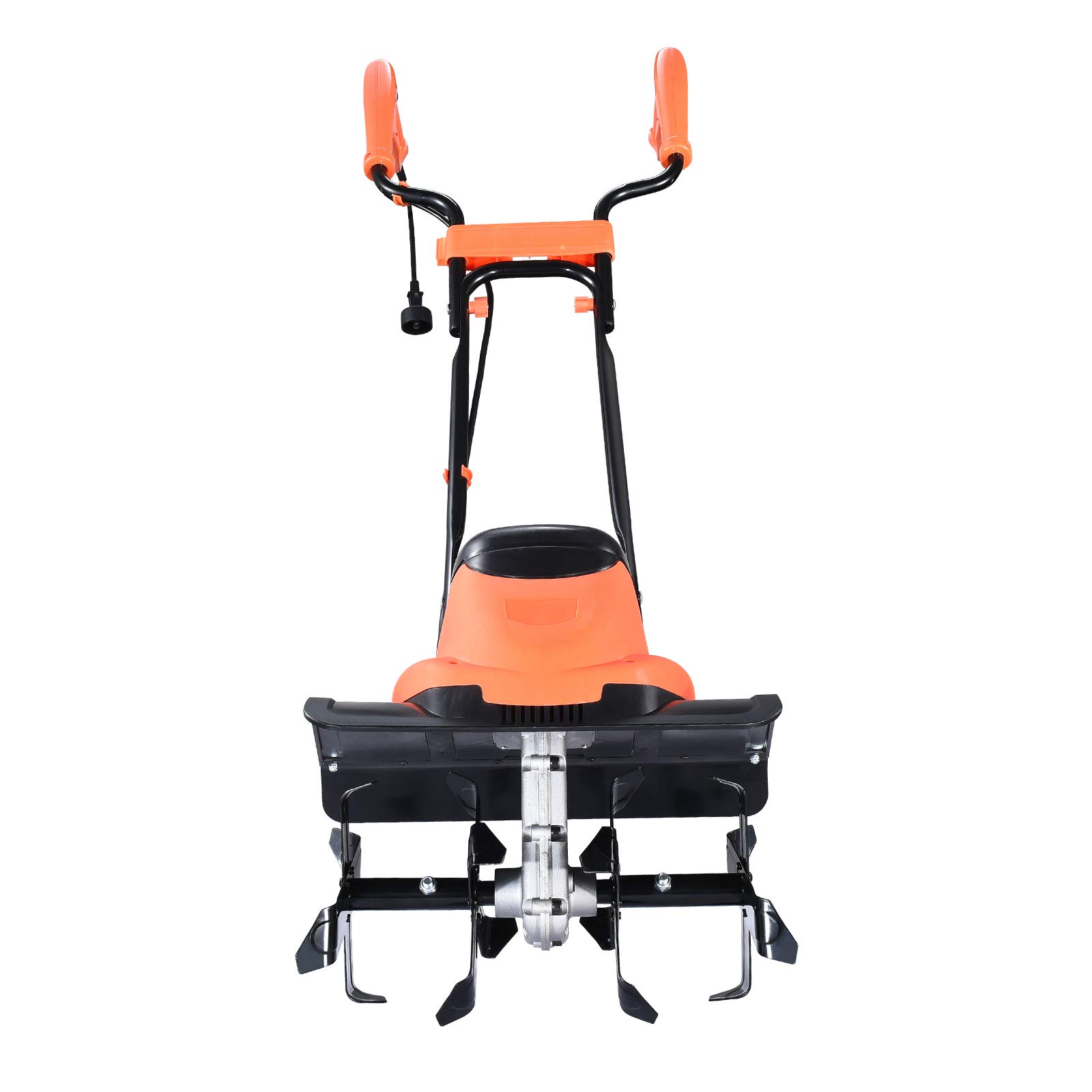 Hattomen Electric Garden Tiller, 8.5 Amp Electric Cultivator, 14 Inch Tilling Width, 8 Inch Working Depth, for Garden, Lawn, Digging, Weed Removal, Soil Cultivation
