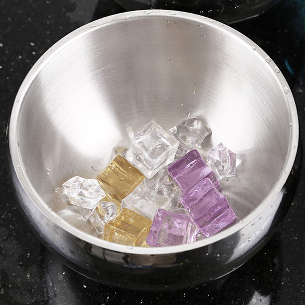 Insulated Ice Bucket, Stainless Steel Double Wall Insulation Ice Trays Container Wine Champagne Barrel with Cover for Wedding Parties