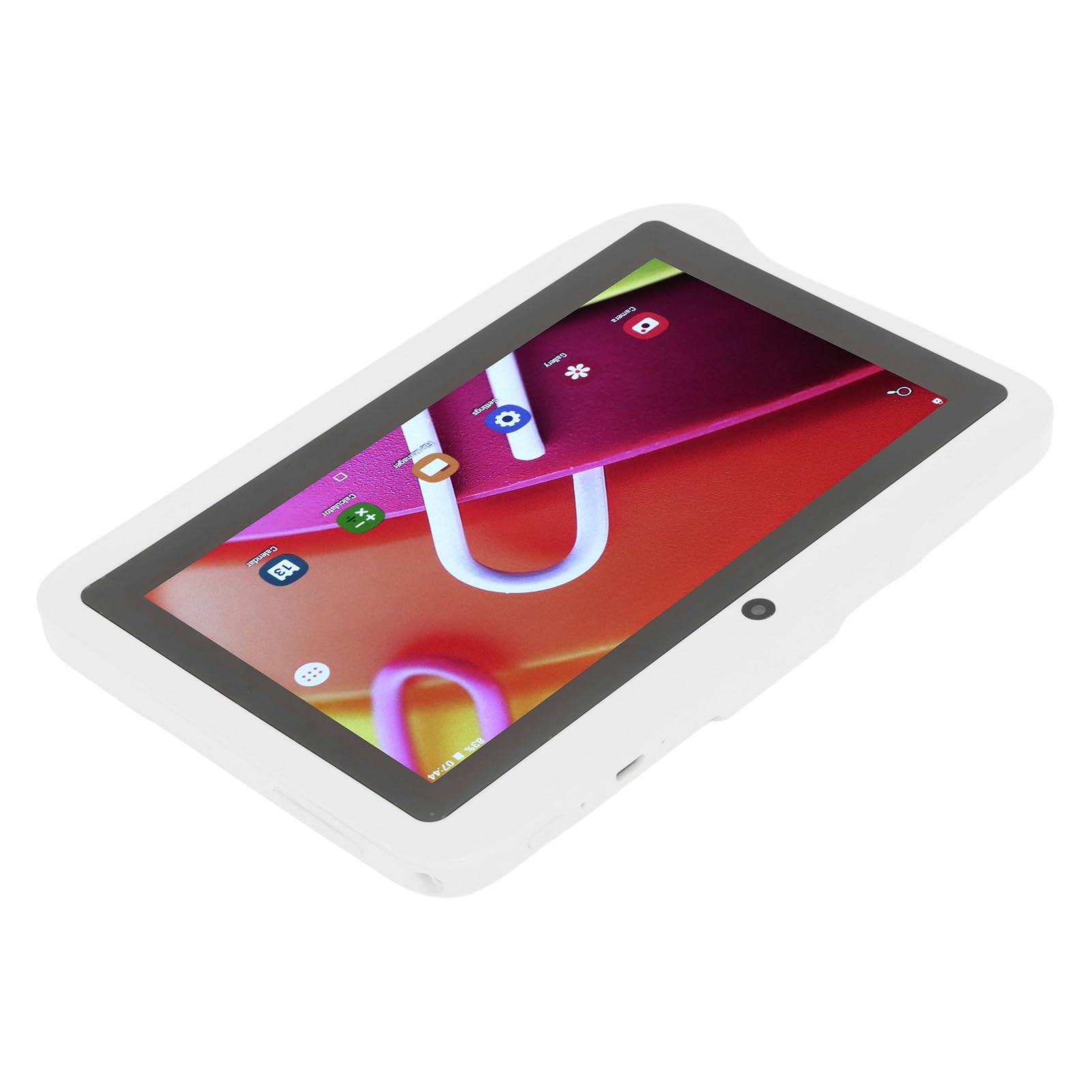 HEEPDD 7 Inch Kids Tablet, 100-240V Large Storage White Tablet (White)