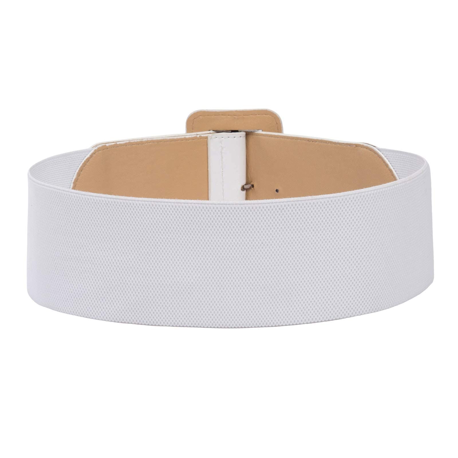 Hanna Nikole 2Pack Women Stretchy Vintage Belt for Dresses Elastic Wide Waist Belt S