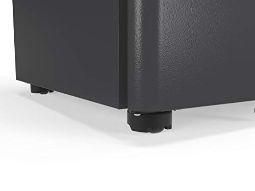 HON Basyx Commercial-Grade Modern Mobile Steel Pedestal, Filing Cabinet, Standard, Charcoal