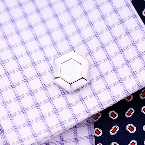 Jewelry Shirts Men's Cufflinks Cuff Nails Wedding Groom Button Shells Guest Clothing Accessories (Color : A, Size : 20 * 17mm) (A 20 * 17mm)
