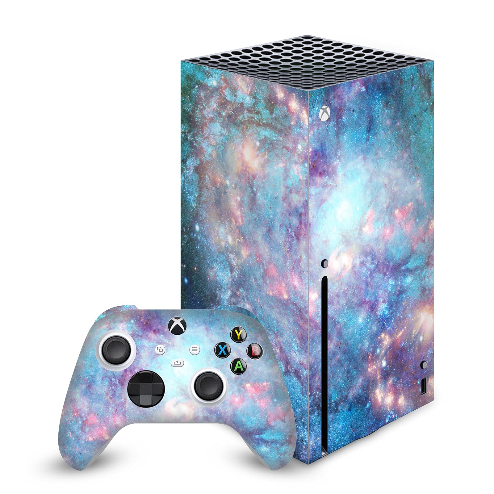Head Case Designs Officially Licensed Barruf Abstract Space 2 Art Mix Matte Vinyl Sticker Gaming Skin Case Cover Compatible with Xbox Series X Console and Controller Bundle