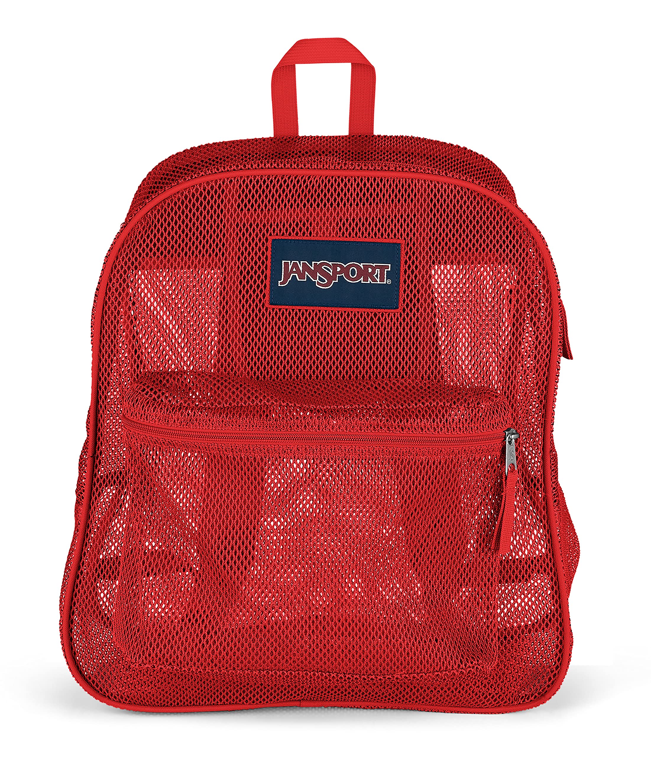 JanSport Mesh Pack - See Through Backpack, Red Tape
