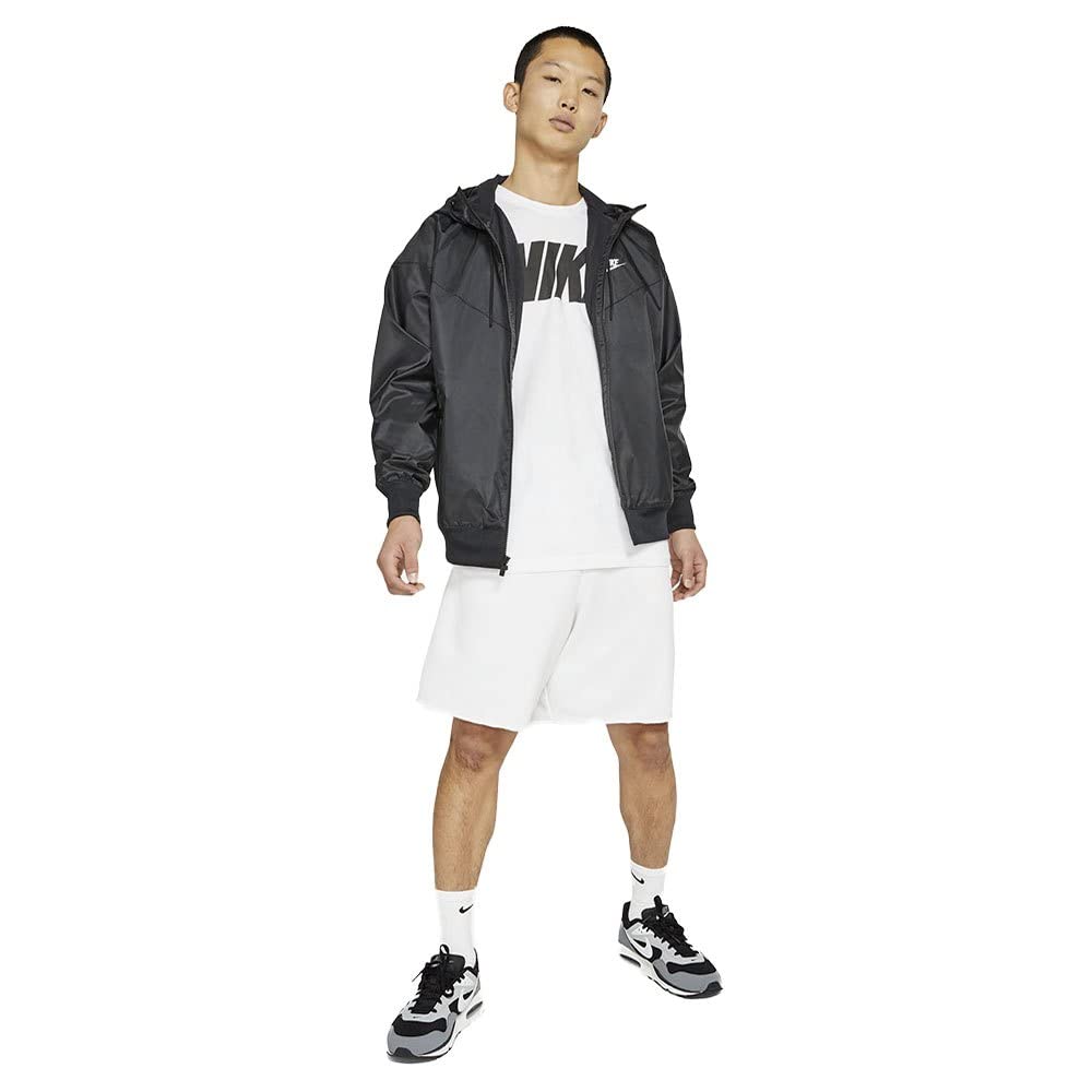 Jordan Mashup Jumpman Classics Windrunner Mens Active Hoodies Size Xl, Color: Wild Fearless Black/White-Black