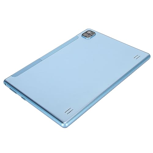 HEEPDD Smart Tablet, 8800mAh 8+20MP 4GLTE 6GB+128GB Storage 1920X1200 Resolution GPS Tablet with Charging Cable for Recreational Reading (Blue)