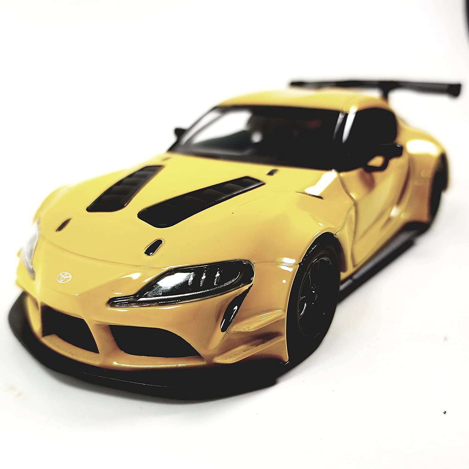 KiNSMART Toyota GR Supra Concept Racing Edition 5" 1:36 Scale Die Cast Metal Model Toy Car (SetOf4) w/Pull Back Action