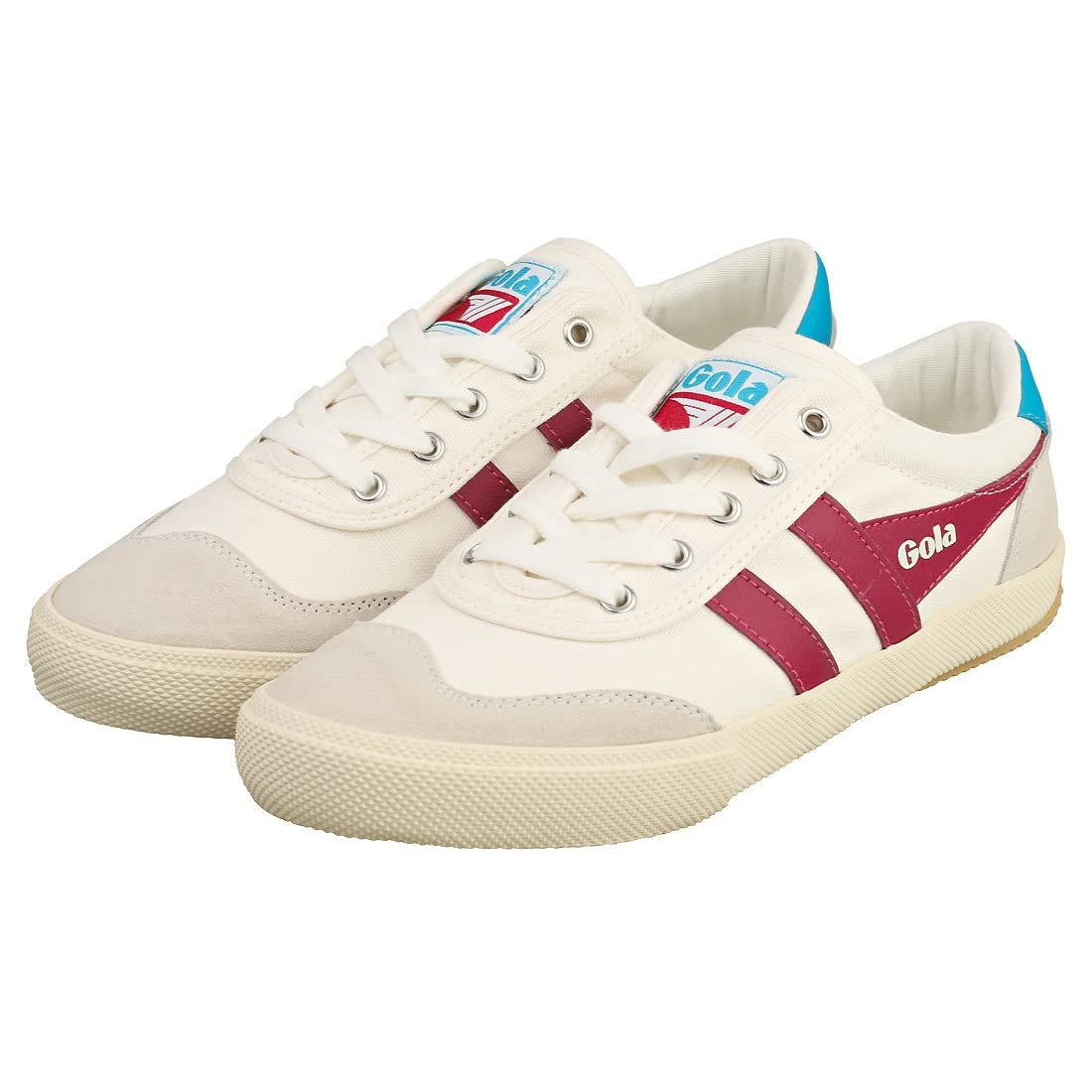Gola Women's Low-Top Sneaker, Off White Fuchsia Lagoon, 8