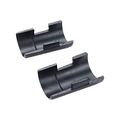Geesatis Shelves Parts 12 Set / 24 Pack Wire Shelving Shelf Lock Clips Black Split Sleeves Shelving Metal Rack Locking Metro Clip for Diameter 3/4 Inch / 19mm Shelving
