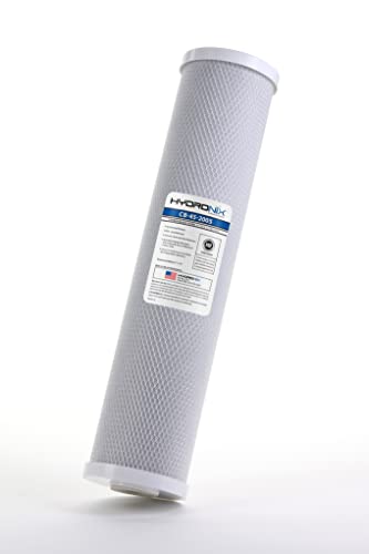 Hydronix CB-45-2005 Whole House, Commercial & Industrial NSF Coconut Carbon Block Water Filter, 4.5" x 20" - 5 Micron