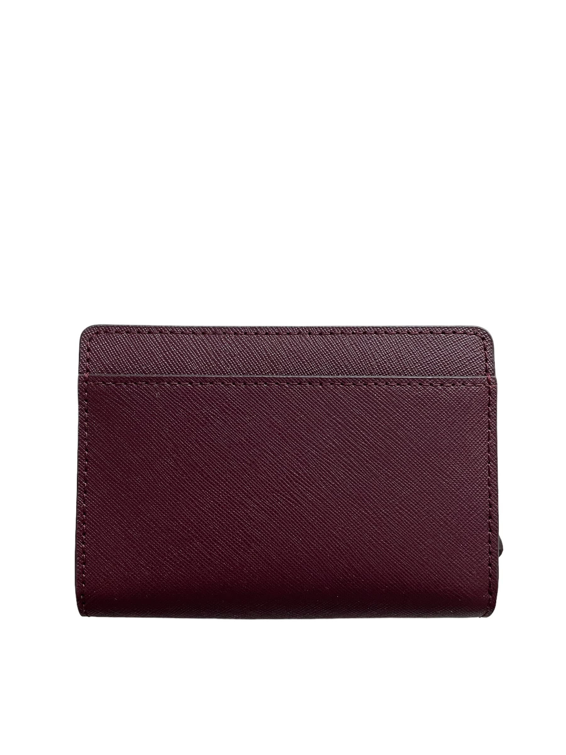 Kate Spade New York Medium Compact bifold Wallet (Cherrywood)