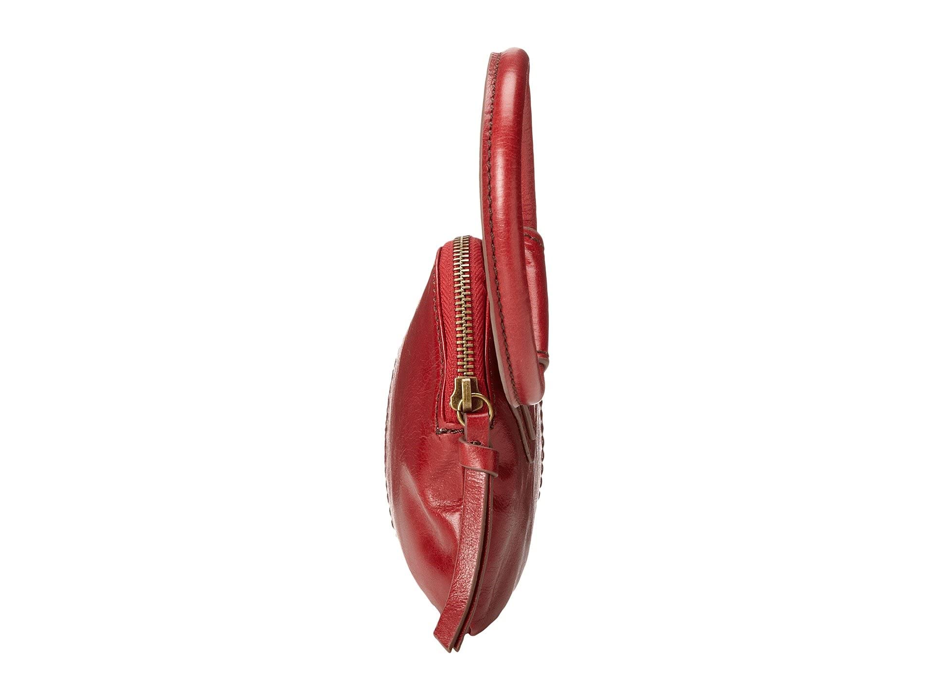 HOBO Womens Leather Handbag Wristlet (Crimson, One Size)