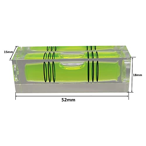 High Precision Bubble Spirit Levels Small Bullseye Level Long Square Mini Level for Wall Frames Hanging RV Tripod etc Measurement Leveling Tool 2 pcs(non-magnetic)