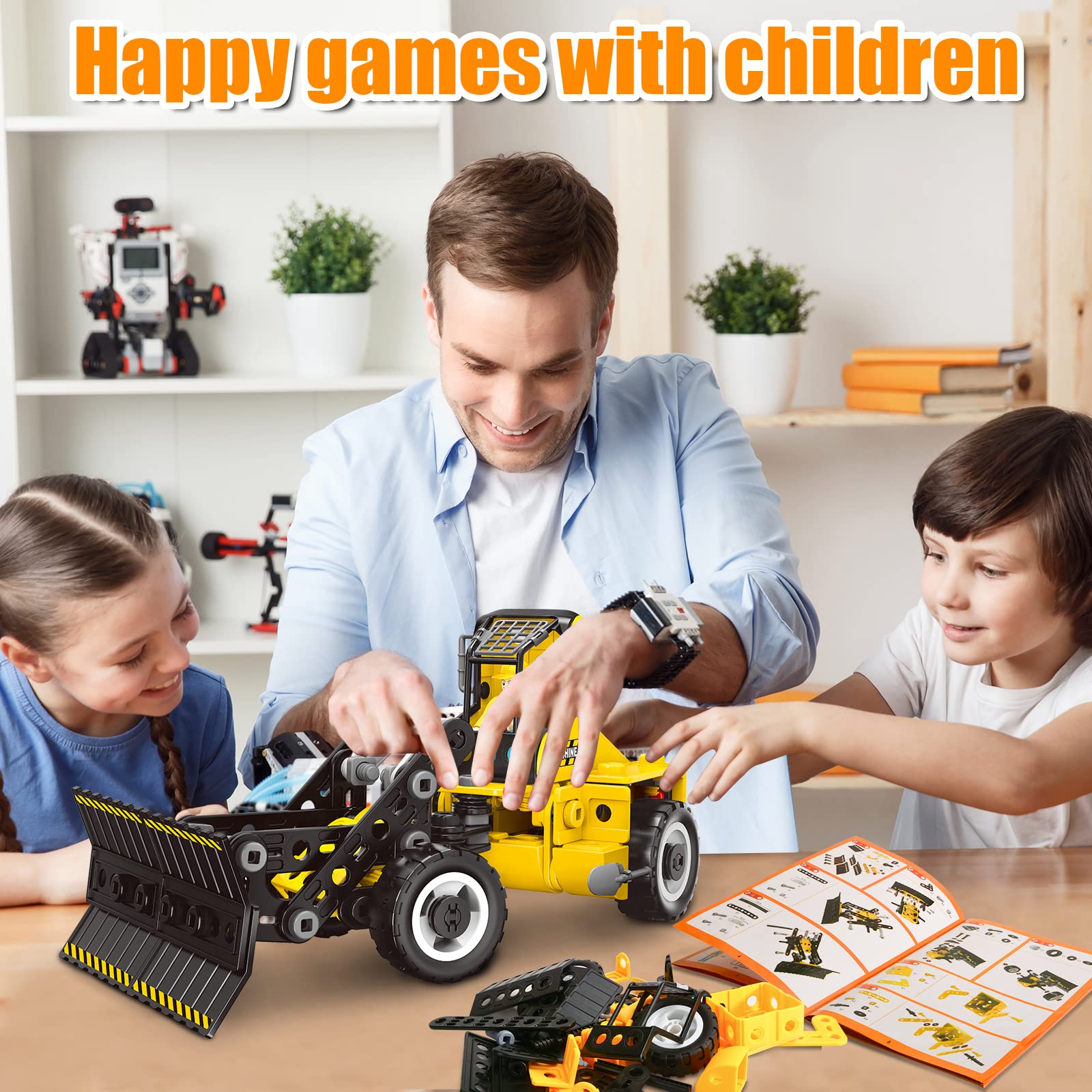 HOMCENT Educational Building Toys for Age 3+ Year Boy & Girl, Building Block STEM Toy Kit for Toddlers & Kids, Creative Learning Construction Playset Birthday for 4 5 6 7 8 yr Old
