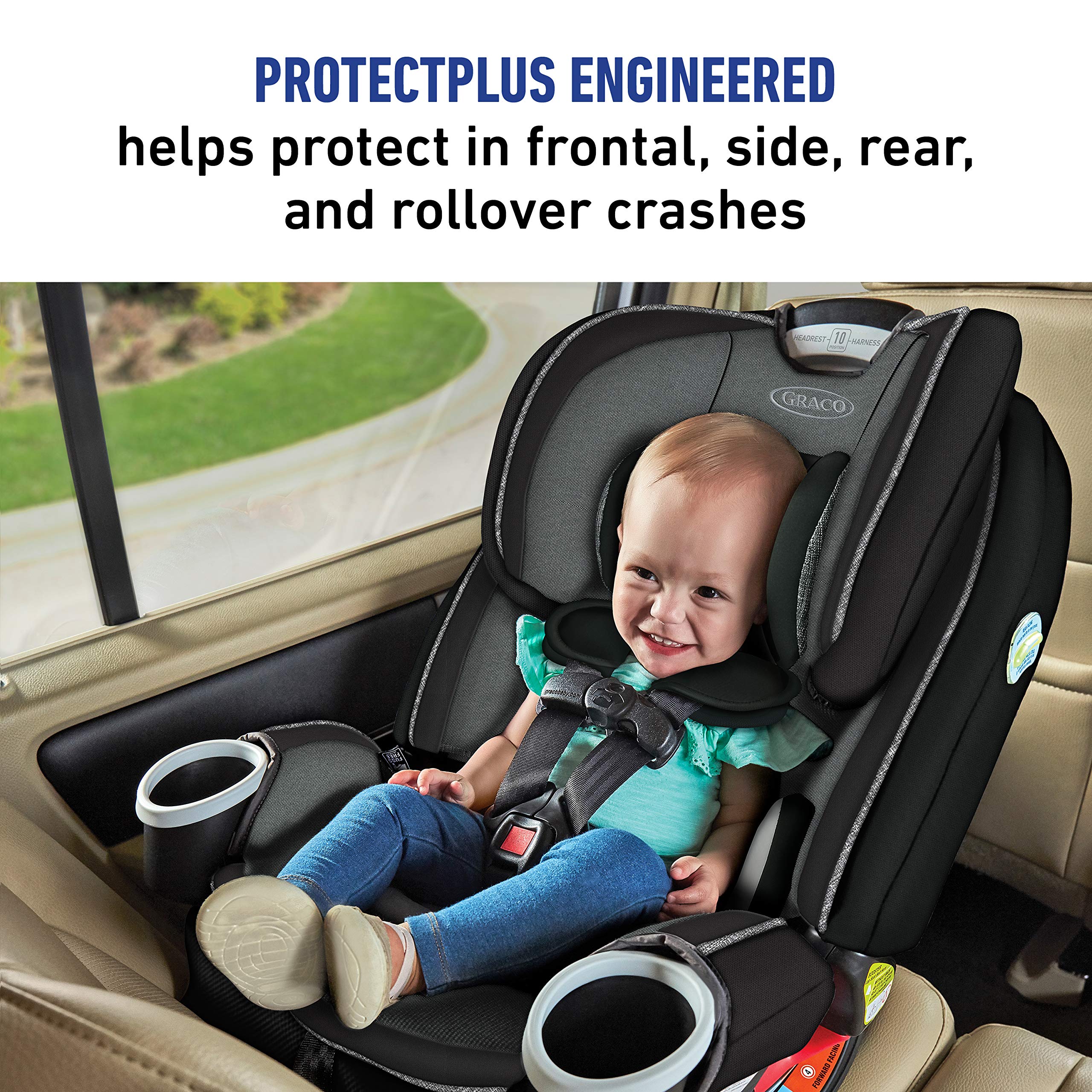 Graco 4Ever DLX 4 in 1 Car Seat and Graco Extend2Fit Convertible Car Seat Bundle