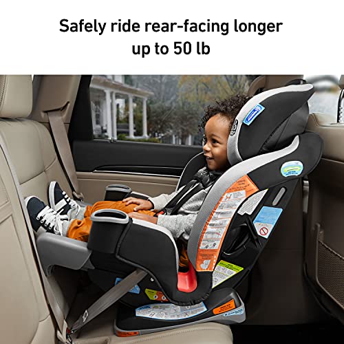 Graco Extend2Fit 3 in 1 Car Seat, Ride Rear Facing Longer, Garner, 21.56 pounds