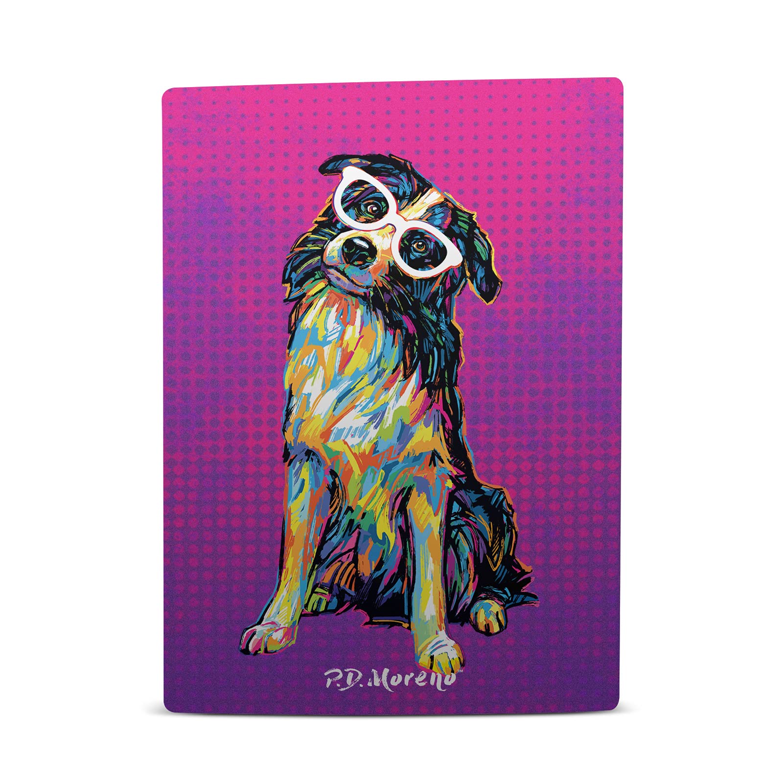 Head Case Designs Officially Licensed P.D. Moreno Border Collie Animals II Matte Vinyl Faceplate Sticker Gaming Skin Case Cover Compatible with Sony Playstation 5 PS5 Digital Edition Console