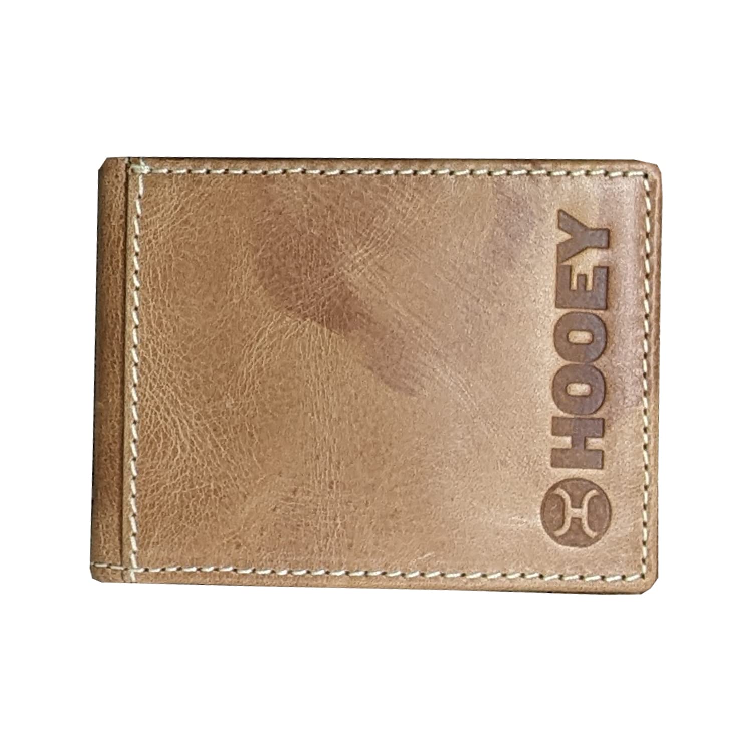 HOOEY Bi-Fold Leather Men's Wallet (Hands-Up - Sunset Serape)