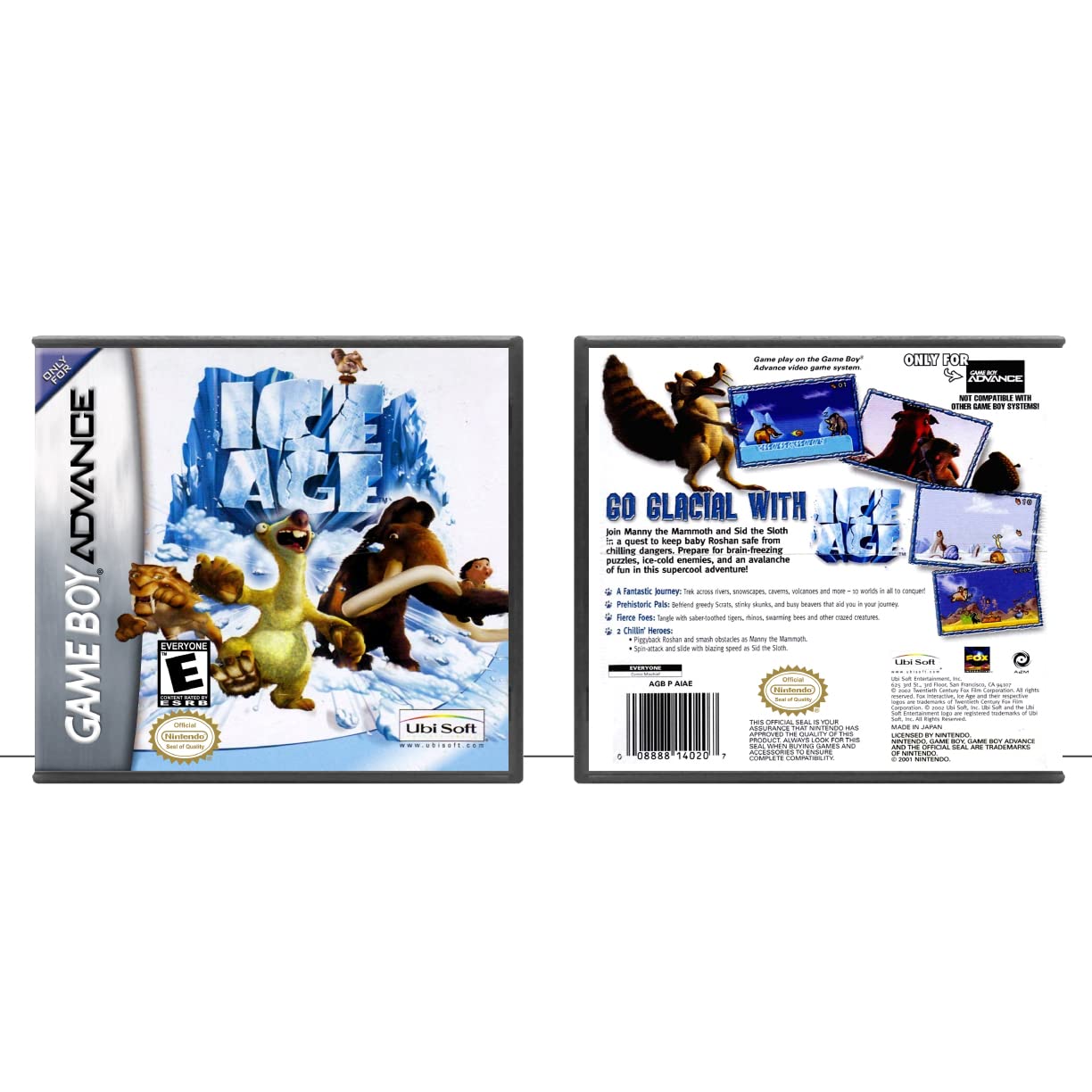 Ice Age | (GBA) Game Boy Advance - Game Case Only - No Game