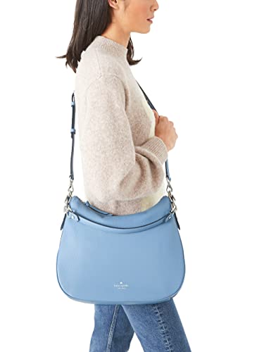 Kate Spade Mulberry Street Vivian Pebbled Leather Crossbody Bag Purse Handbag (Morning Sky)