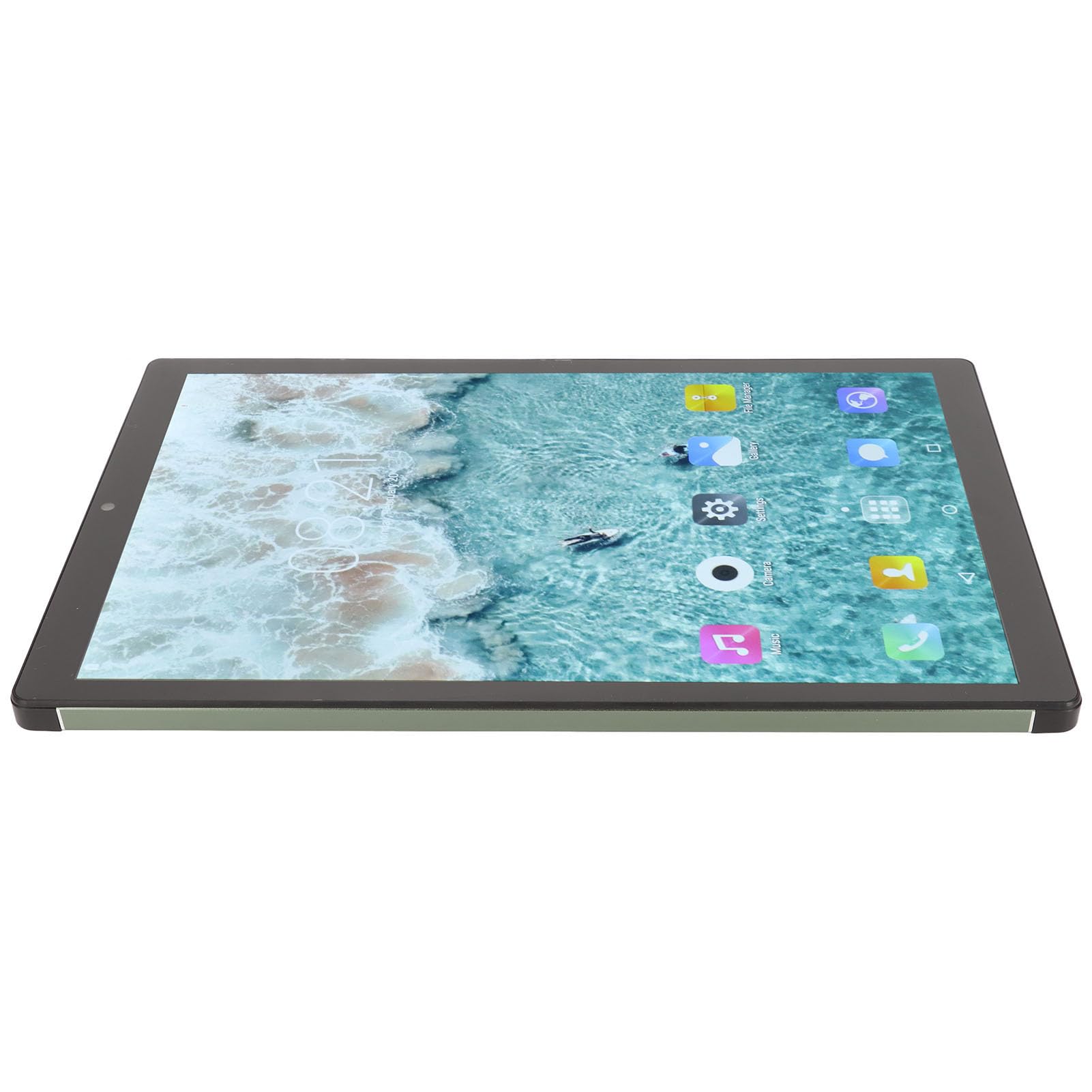 HEEPDD Call Tablet, 10.1 Inch HD Tablet 100-240V Green for Android 12 for Fun (US Plug)