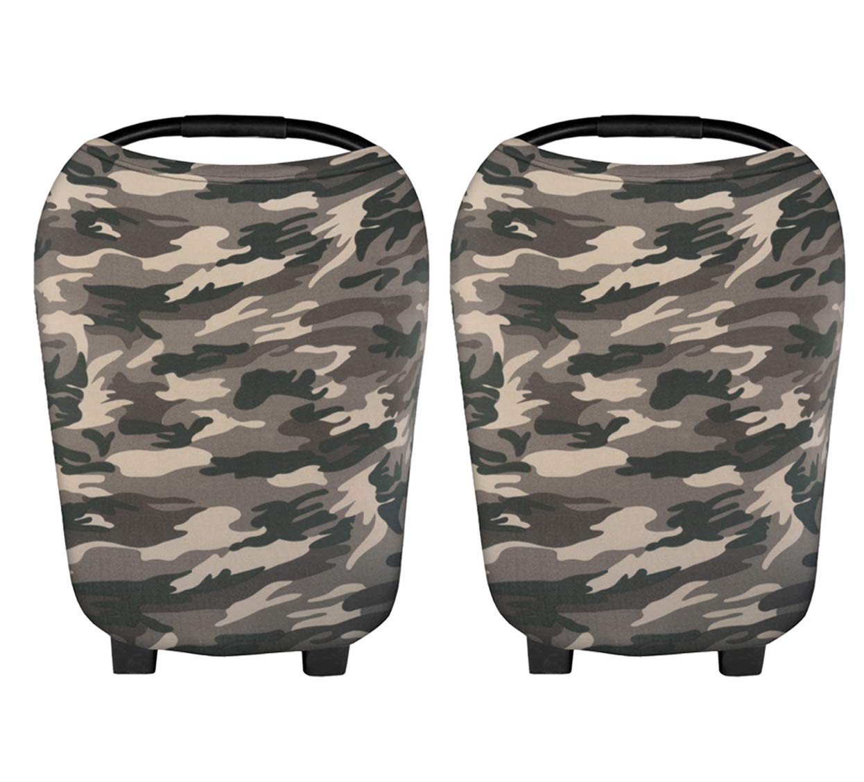 HONEY$HOMEY Camouflage Series Baby Car Seat Cover (Dark Green Camo X2)