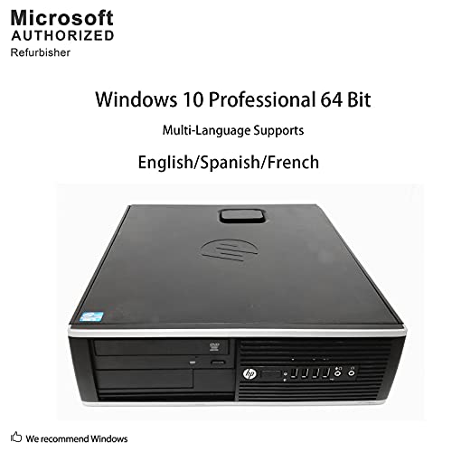 HP Elite 8300 SFF Small Form Factor Business Desktop Computer, Intel Quad-Core i7-3770 up to 3.9Ghz CPU, 8GB RAM, 256GB SSD, DVD, USB 3.0, Windows 10 Professional (Renewed)