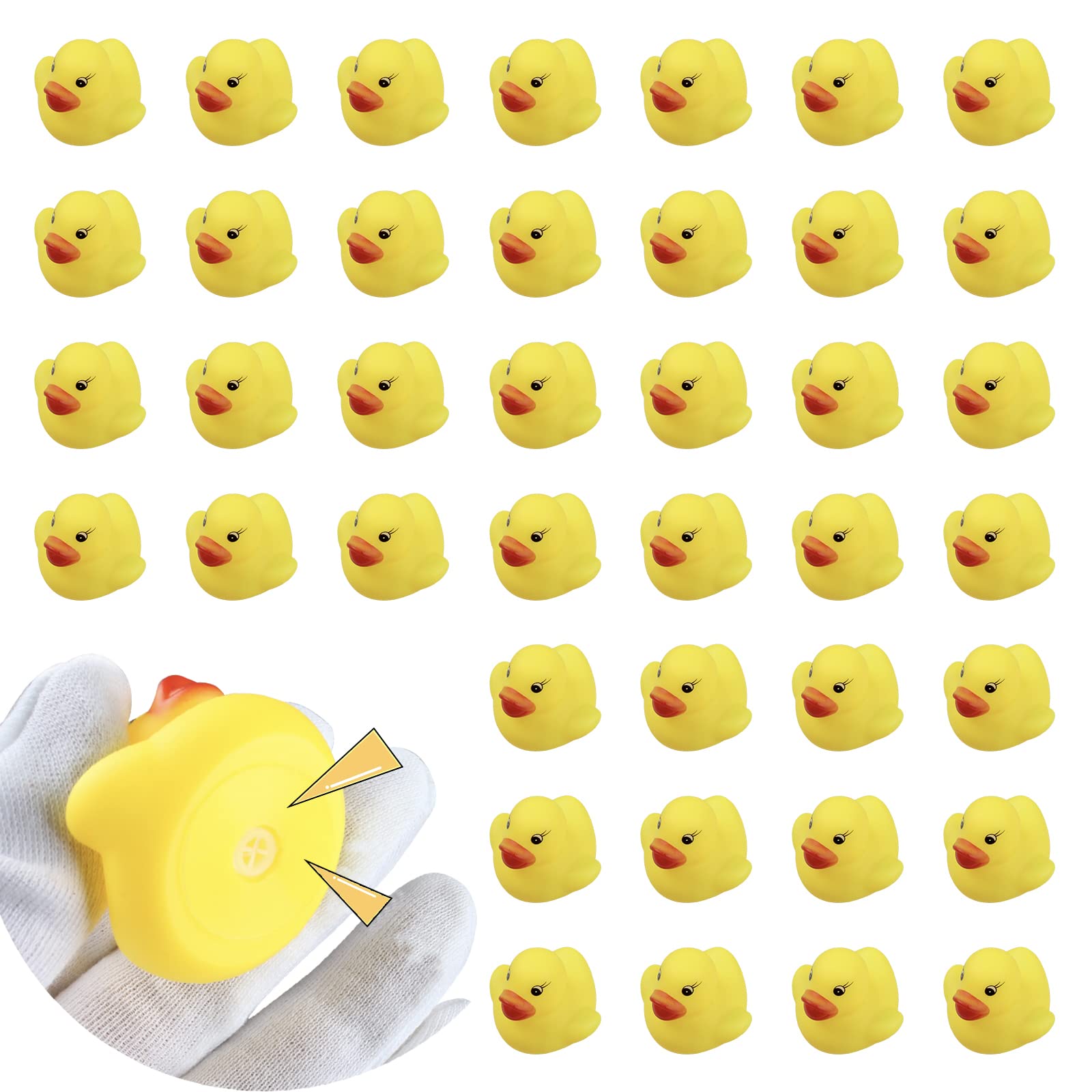 Meeall Rubber Ducky Bath Toy Set β Kids Bath Toys Yellow Rubber Ducks β Pack of 20 Ducks
