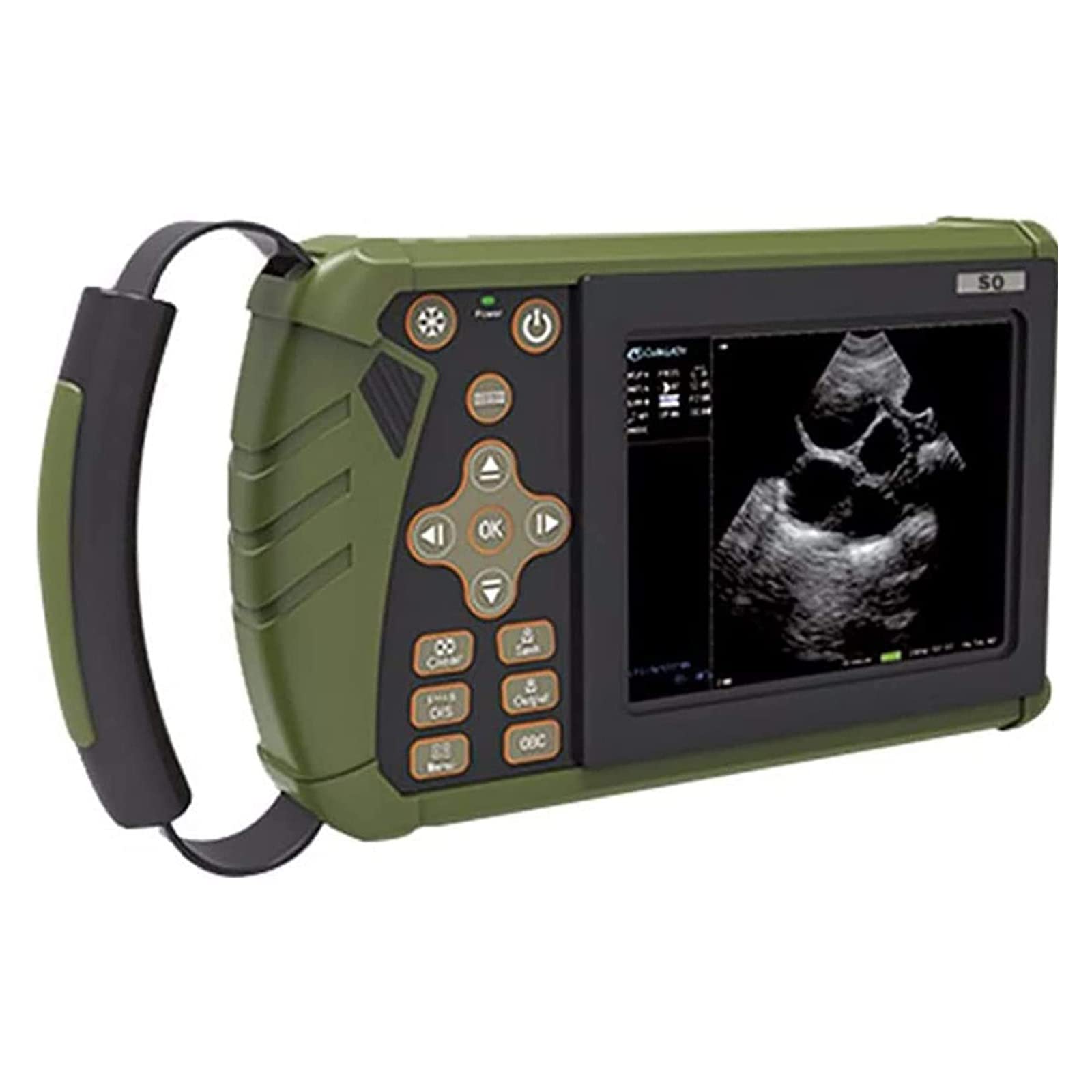 LBWF Veterinary B Ultrasound Machine, Animal Pregnancy Tester, with Waterproof Mechanical 3.5MHz Probe, 5.6-inch High-Definition Screen, for Pigs, Sheep and Horses
