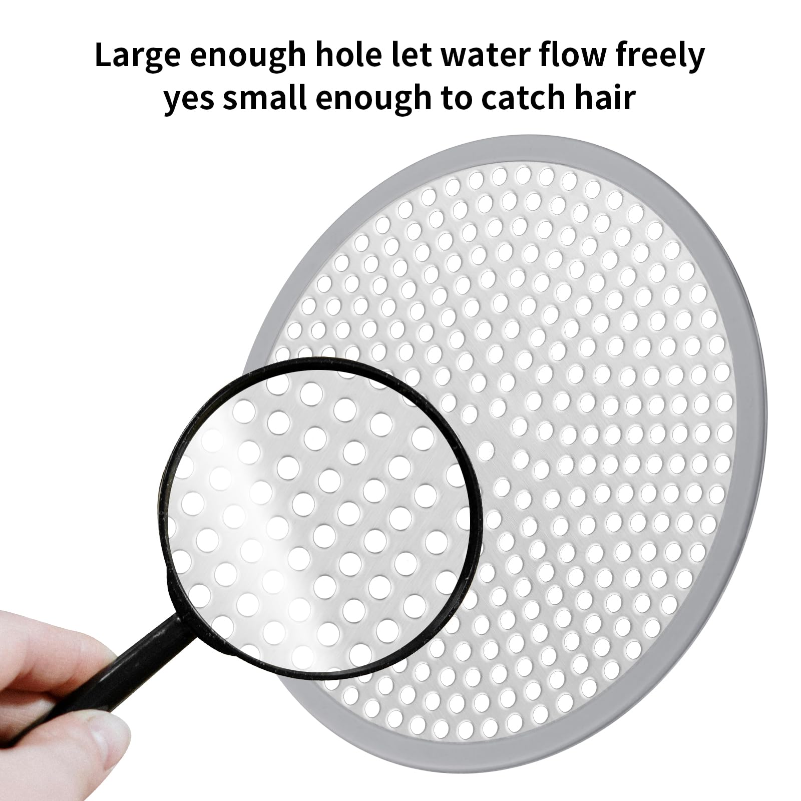 Ohtomber 2PCS Bathtub Drain Strainer and Shower Drain Hair Catcher