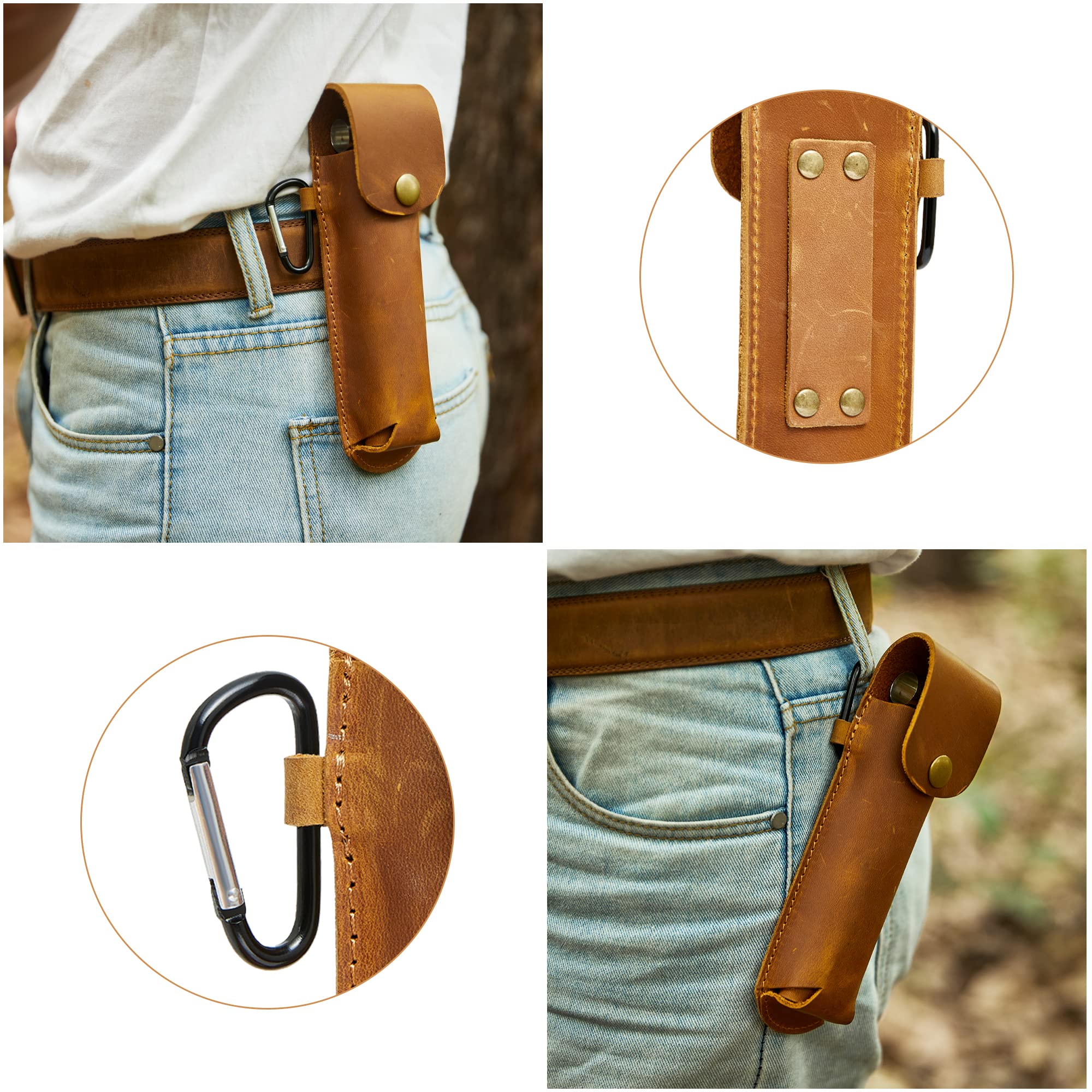 Jeereal Bushcraft Hand Auger Wrench, Scotch Eye Wood Auger Drill,Manual Auger Hole Maker Bushcraft Gear Tools for Bushcraft Backpack and Camping (L-D25)