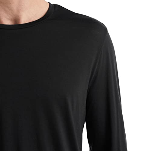 Icebreaker Merino Men's Sphere II Long Sleeve Tee, Black, Medium