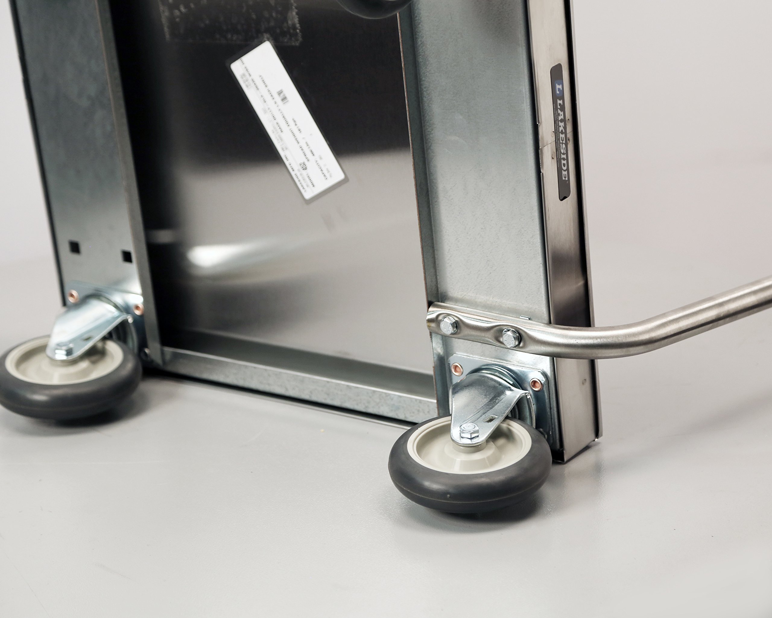 Lakeside 452 Food Service Cup and Glass Rack Dolly, Stainless Steel, 400 lb. Capacity