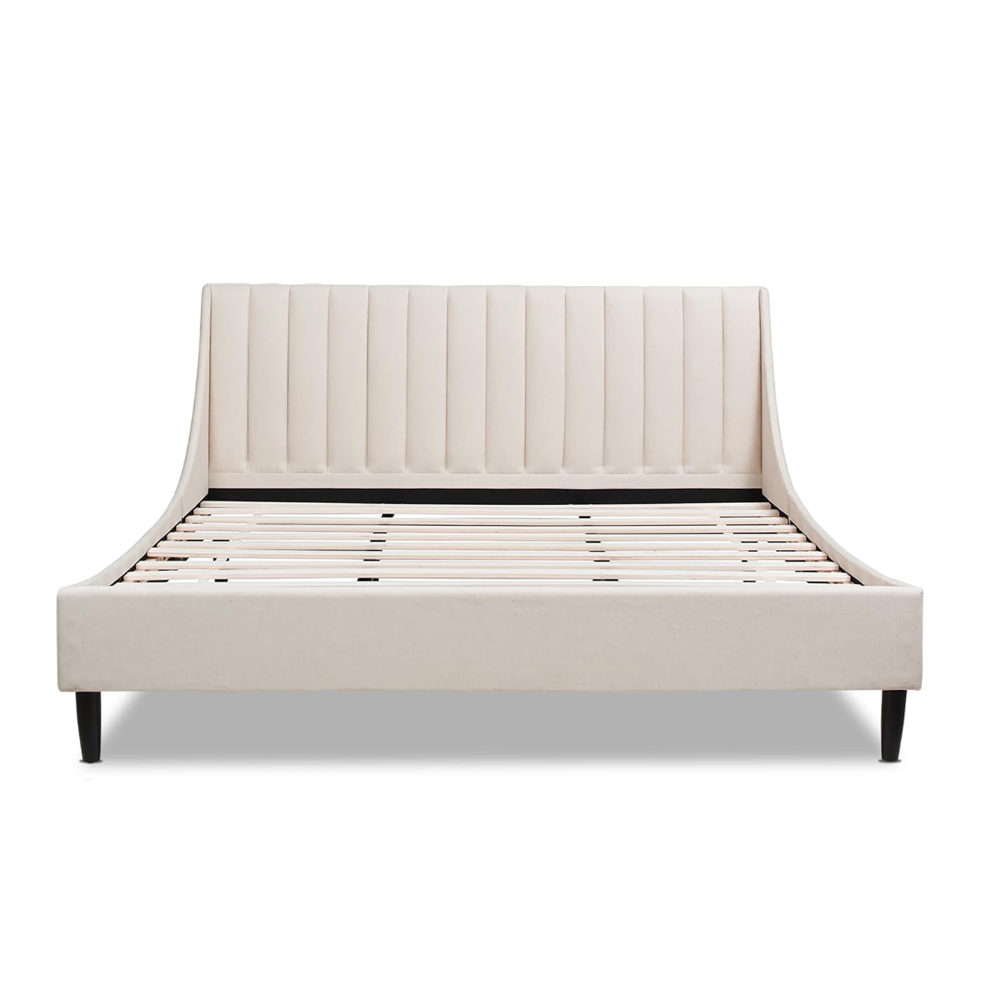 Jennifer Taylor Home Aspen Vertical Tufted Modern Headboard Platform Bed Set