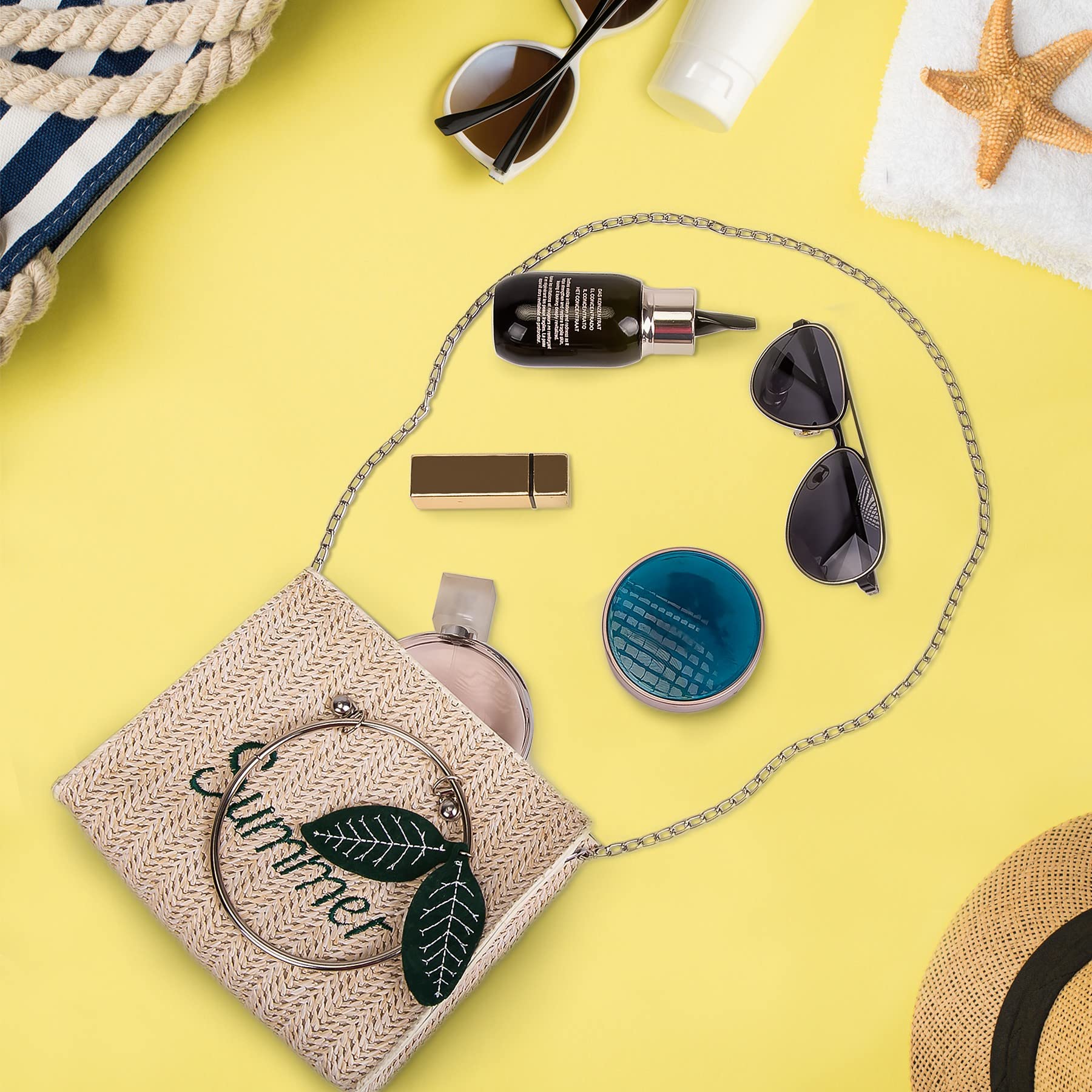 Larcenciel Chic Top-Handle Bag - Upgrade Your Summer Style - Perfect for Beach, Travel, and Daily Life