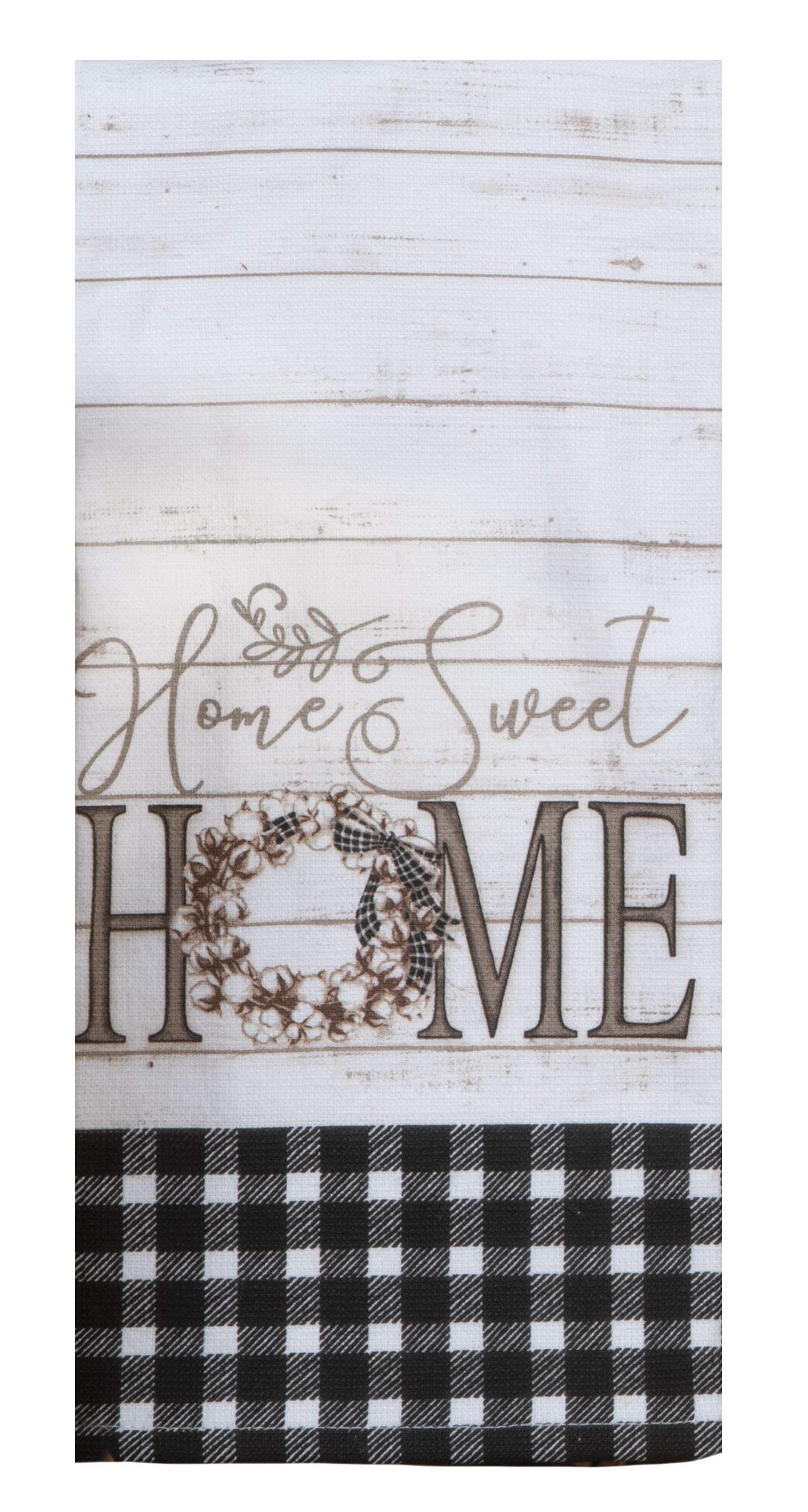 Home Sweet Home Kitchen Terry Towel and Tea Towel 2-pc Set Farmhouse Family