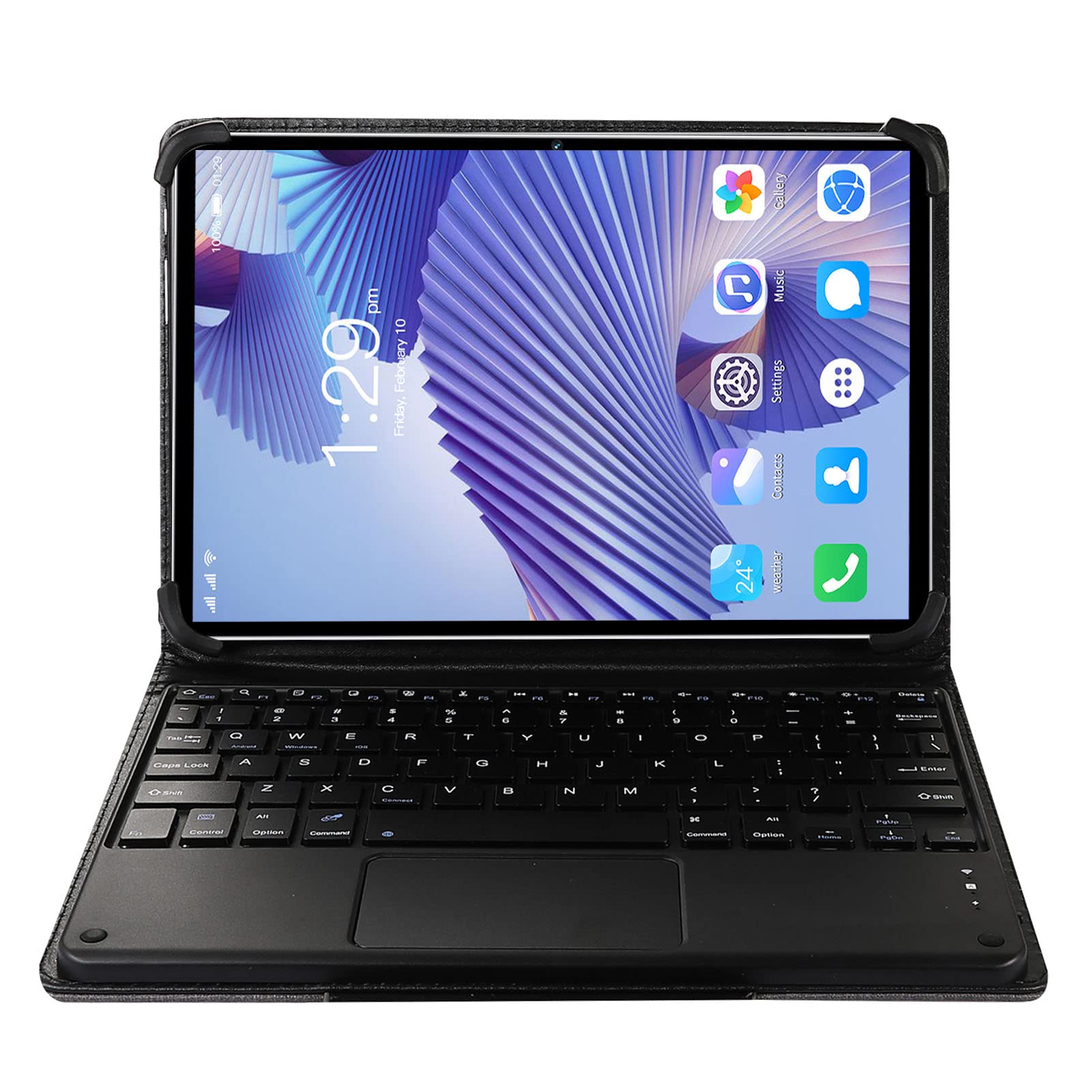 HEEPDD Tablet PC, HD Tablet Dual Camera 5G WiFi 4G LTE 8GB RAM 256GB ROM 10.1 Inch FHD (US Plug)
