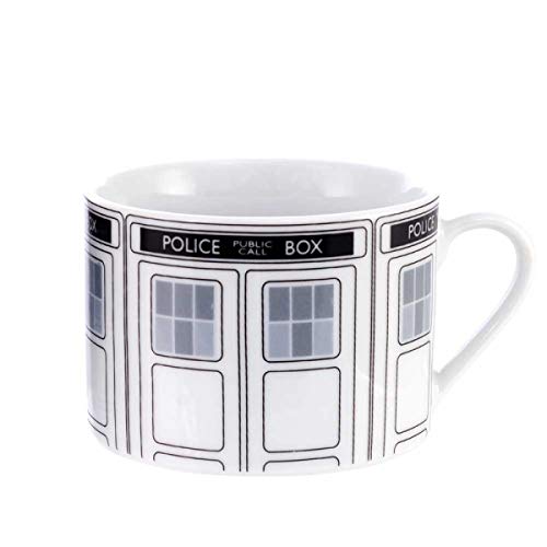 Imptora SPPRANDOM Doctor Who Tardis Thirteenth Doctor Ceramic Tea Cup Set 7oz (2 Tea Cups)