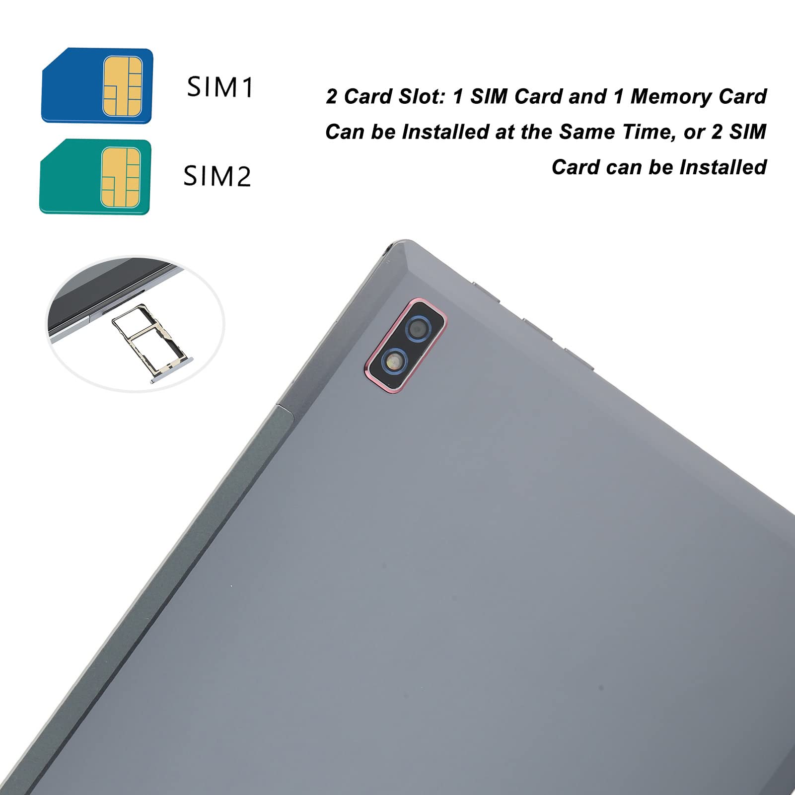 LBEC 10.1 Inch Tablet, 10.1 Inch IPS 100240V 4G LTE Tablet for Work (US Plug)