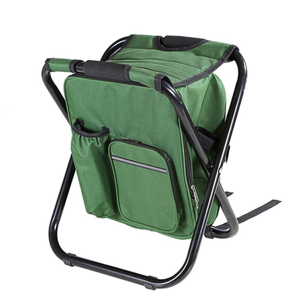MengK Outdoor Folding Stool Portable Backpack Chair Stool