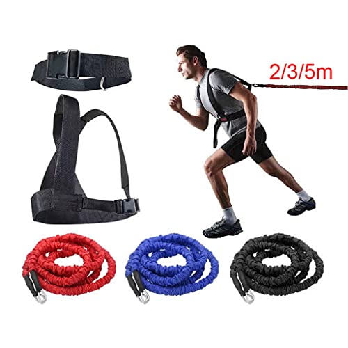 JIAMEI 2/3/5m Fitness Equipment Double Resistance Band Training Pull Rope Stretch Rope Track Field Running Explosive Force Jumping (Color : White-Dinosaur Doodle4, Size : 2m)