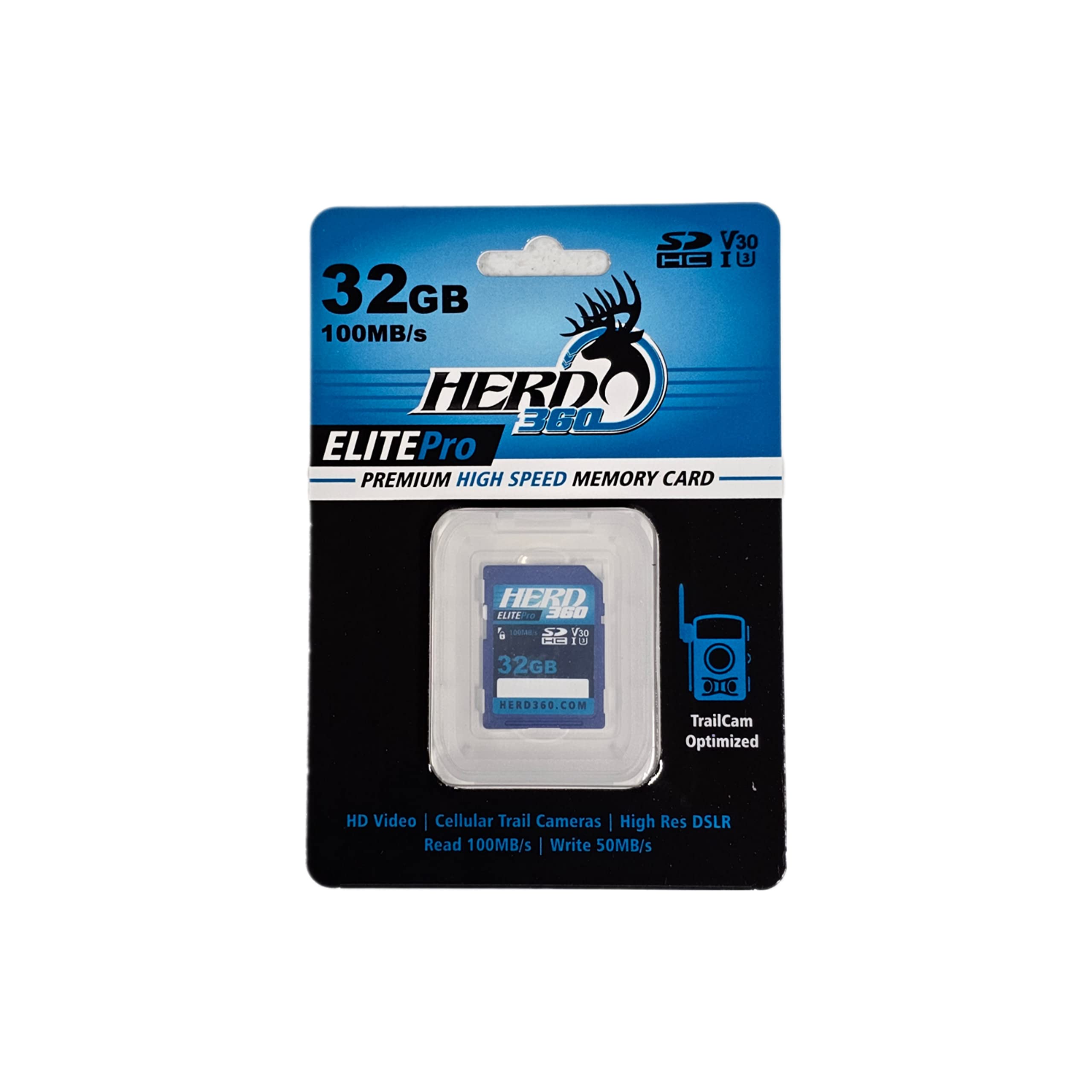 Herd 360 32GB SDHC Elite Plus Class 10 U3 100MB/s