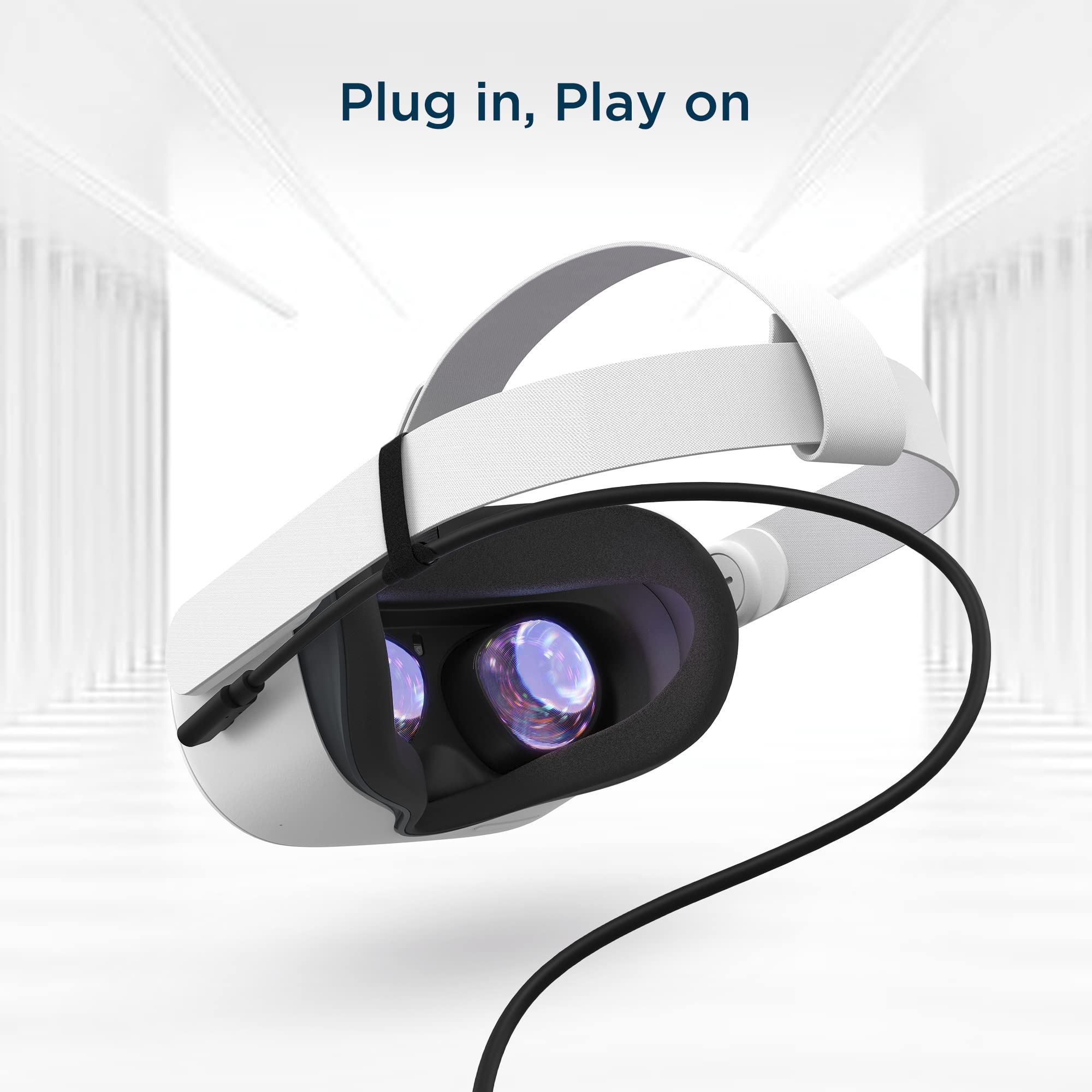 KIWI design VR Stand Accessories and Fiber-Optical Link Cable Accessories Compatible with Quest 2