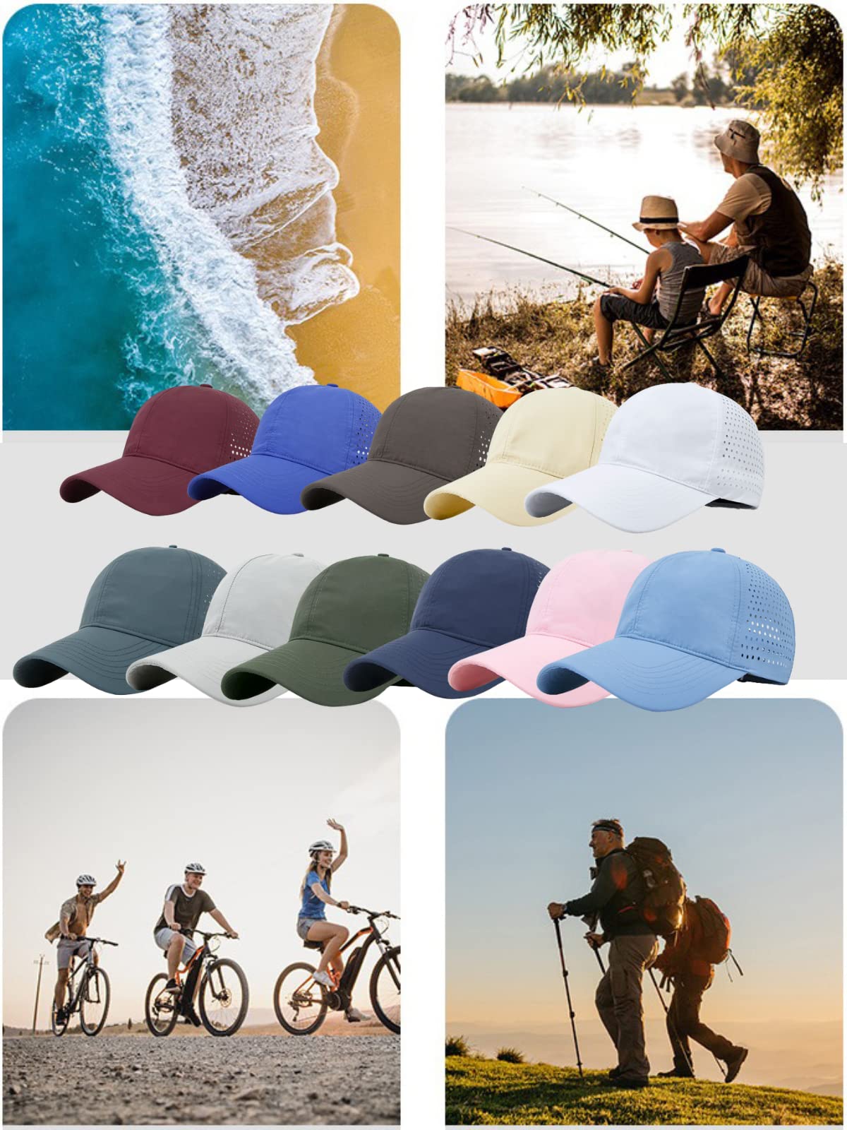 Oversize XXL Baseball Caps,Quick Dry Mesh Sports Hat for Big Heads 22"-25",Waterproof Lightweight Running Sun Hat. (Black)