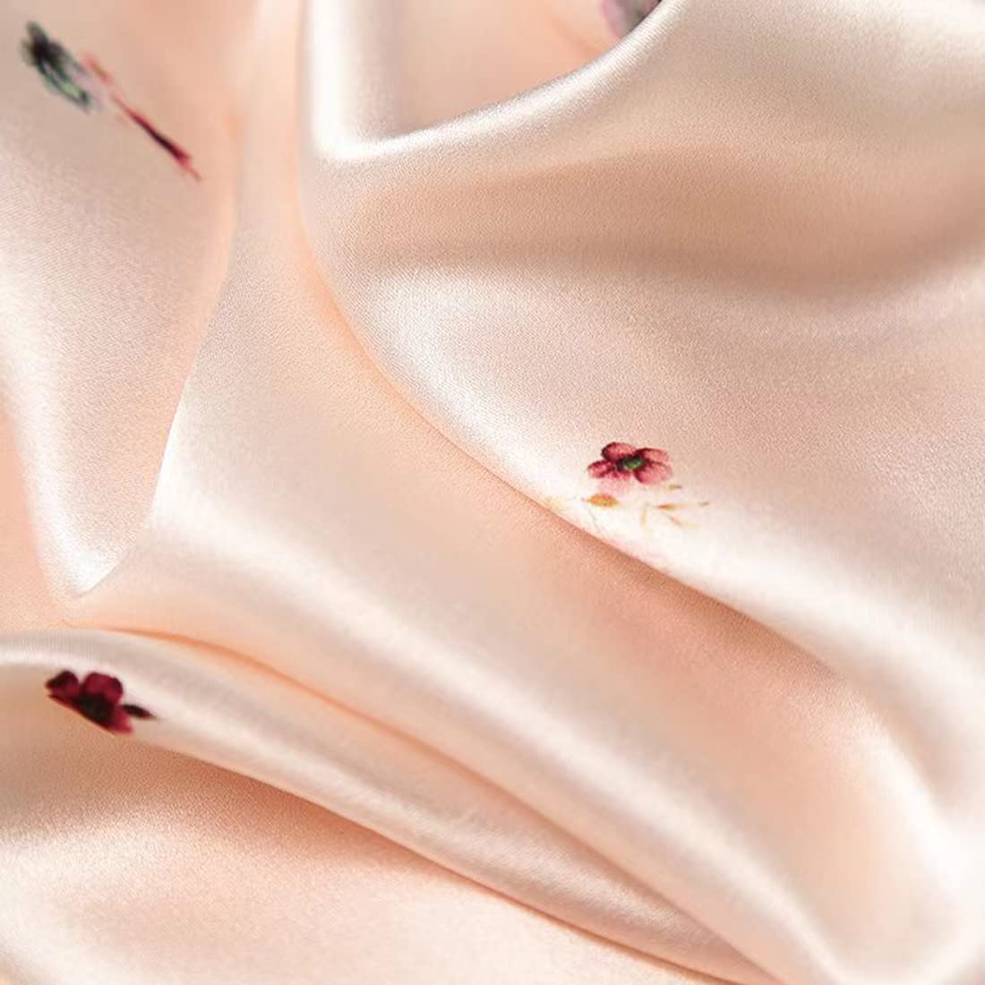 JIARI Women's Pure Mulberry Silk Scarf Long Satin Scarf Lightweight Wraps for Headscarf and Neck (Suihua13)