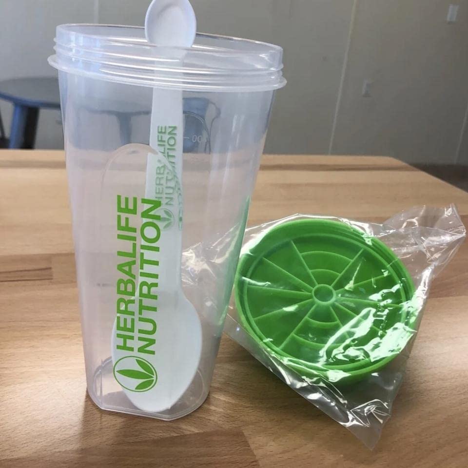 Herbalife Shaker Bottle 13.5-Ounce(400ml) with Blender and Herbalife Spoon 1 pack