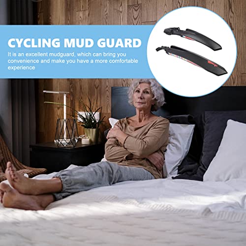 INOOMP 1 Pair Bicycle Cycling Front Rear MTB Mudguard MTB Frame Protector MTB Bike mud Guard MTB Rear Universal mud Flaps Mountain Bike Dirt Guard Plastic Gadgets Outdoor