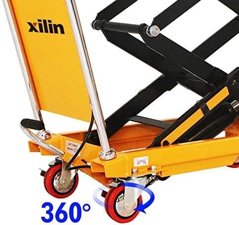 ilin Electric Pallet Jack Truck Lithium Battery 3300LBS Capacity 48" x 27" Fork Size and Manual Pallet Stacker 1100lbs Capacity 63" Lift Height with Straddle Legs Adjustable Forks