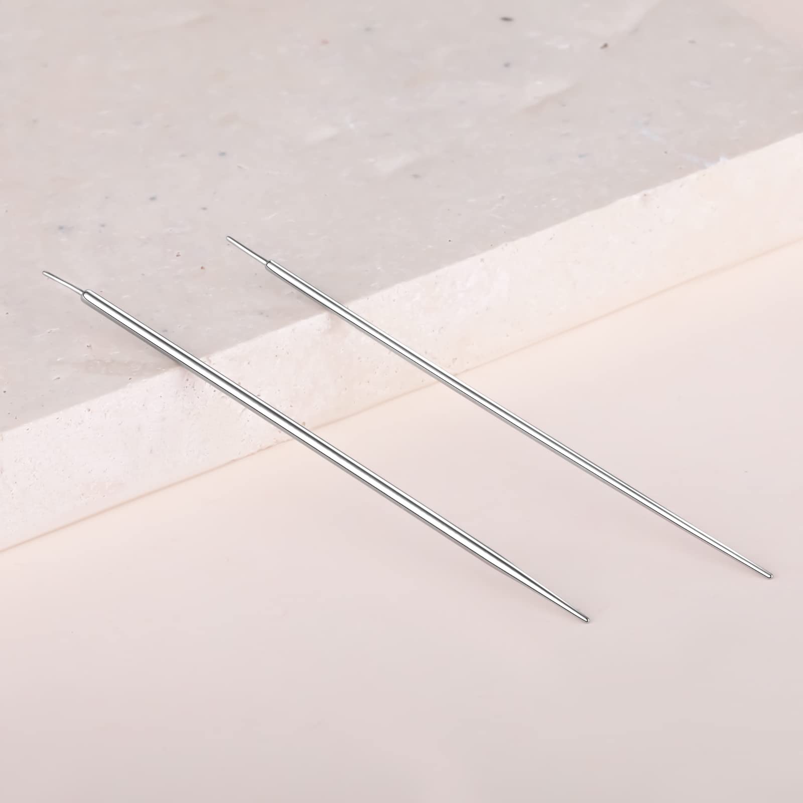 Oveta 16G 18G Threadless Pin Taper Titanium Piercing Taper Pin for Threadless Nostril Ear Lip Piercing Jewelry,2PCS