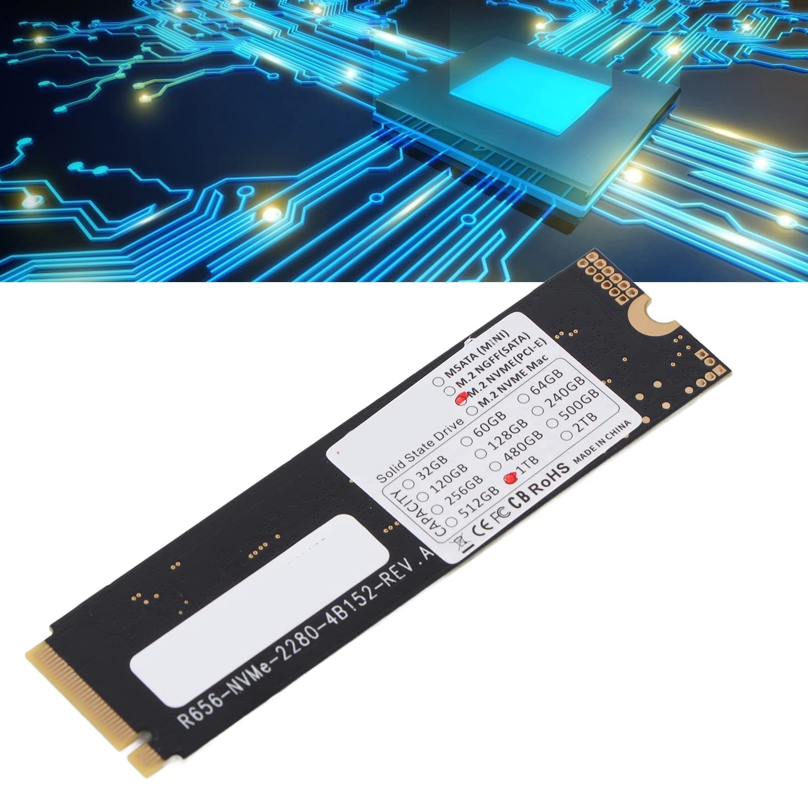 LBEC SSD for PC, M.2 NVME SSD, HighBandwidth Seismic SSD for Desktop (1TB)